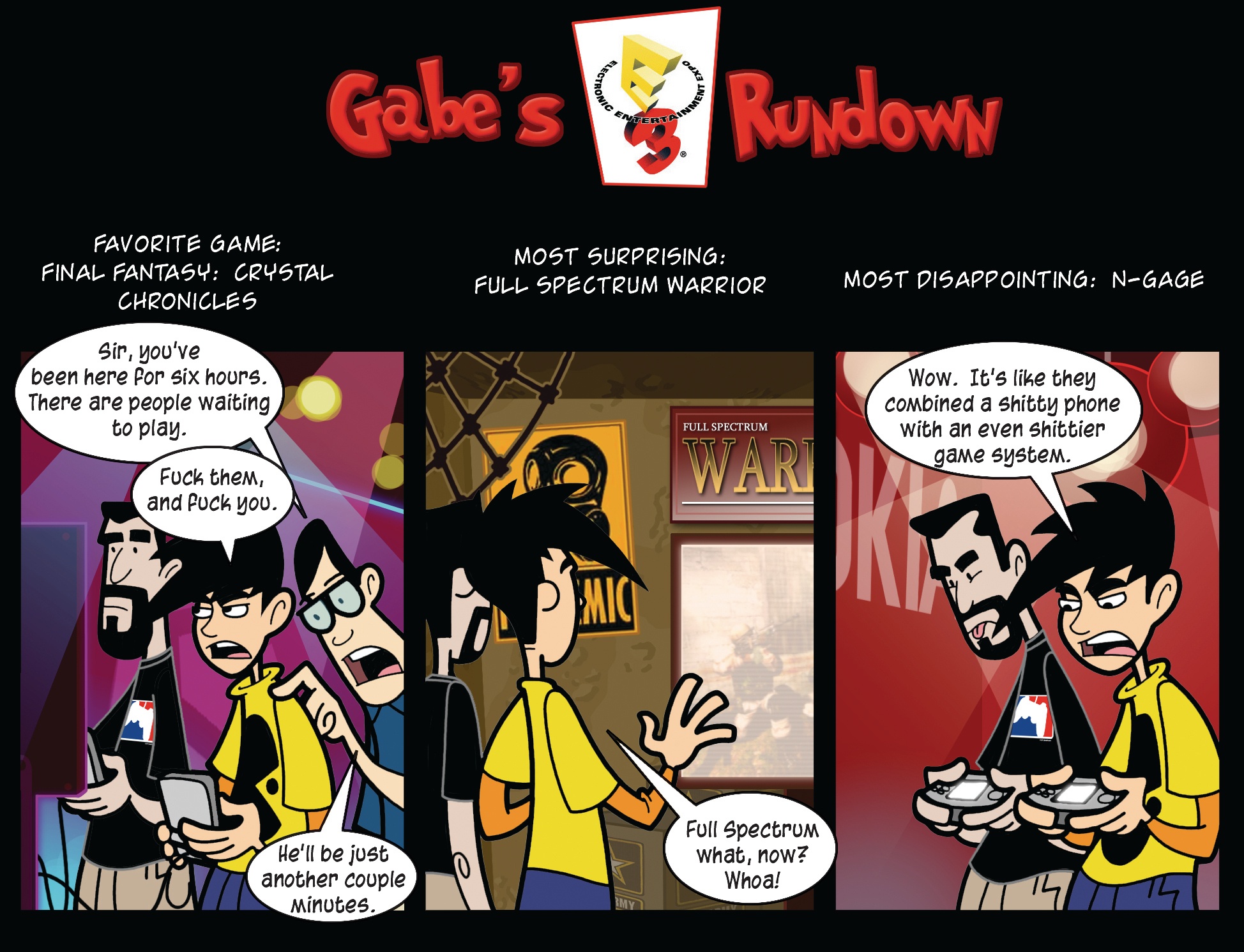 Gabe's E3 Rundown - Penny Arcade