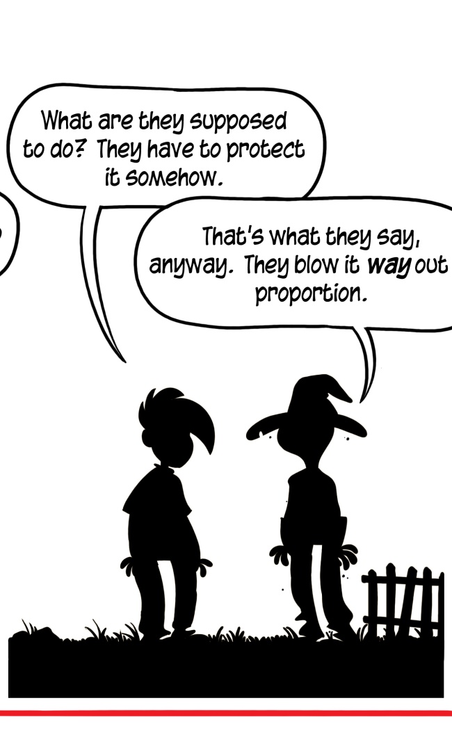 A Cyclical Argument With A Literal Strawman - Penny Arcade